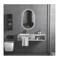 China Sink Unique Waterproof Design Rectangle Vanity Cabinet for SLABS/SINTERSTONE Countertop for sale
