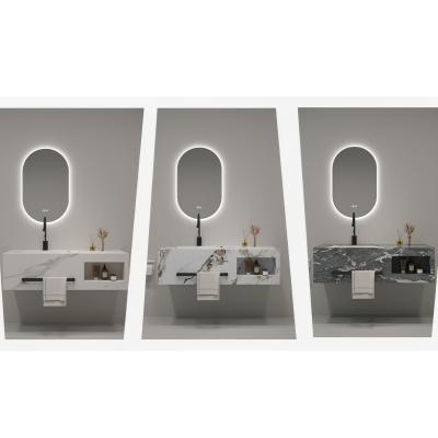 Cina Sink Unico Disegno Rectangle Vanity Cabinet impermeabile per SLABS/SINTERSTONE in vendita