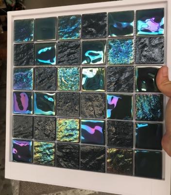 China Glitter glas mozaïektegels voor zwembaden Moderne design stijl 12 stukken Te koop
