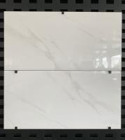 China Indoor Kitchen and Bathroom White Grey Vein Marble Ceramic Tile with Solid Wood Texture for sale
