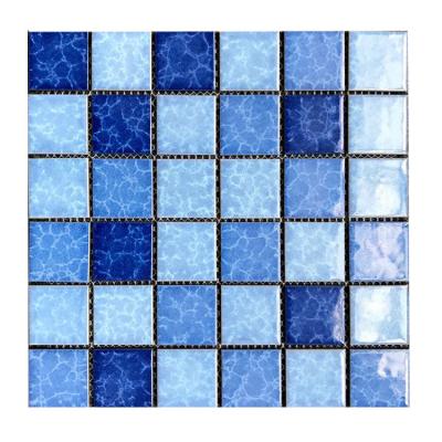 Cina Materiale da costruzione Piscina Mosaico ceramico con superficie lucida e caratteristica antiscivolo in vendita