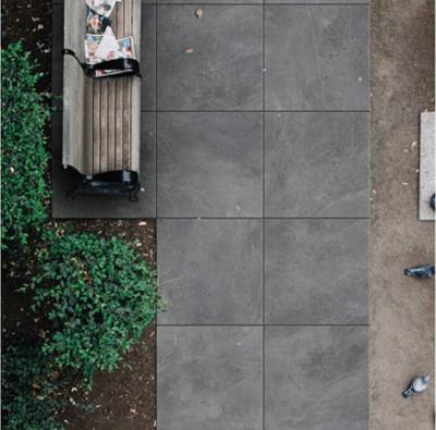 Cina 20 mm di spessore Pavimento 300x300 Piastrelle omogenee in granito grigio scuro per esterni in vendita