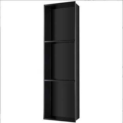 China Gunmetal Zwart Muur Niche voor douche 600x280x120mm Moderne ontwerp stijl Te koop