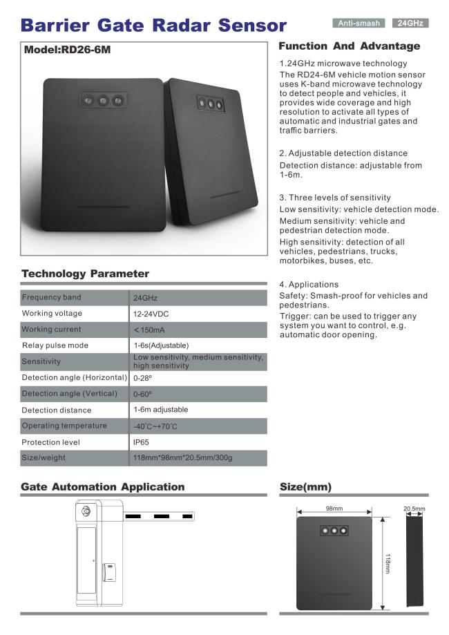 Barrier sensor