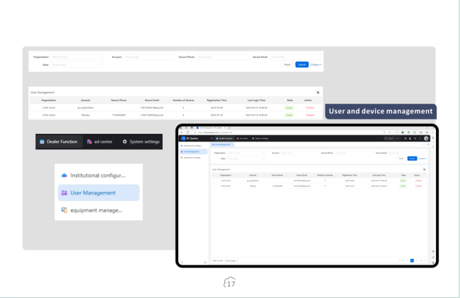 backen interface