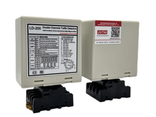 Quality 17 Dip Switch Dual Channel Loop Detector 15μH-2000μH Self Turning Range for sale