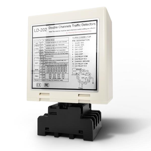 Quality Environment Drifting Compensation Inductive Loop Detector Dual Channel for sale