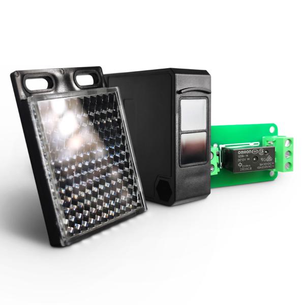 Sensore fotografico riflettente con uscita in relè per la sicurezza delle porte automatiche, risposta rapida e impermeabile IRR-7R