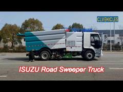 Fvz Cxa 300Hp Isuzu Road Sweeper Truck 6X4 With High Pressure Water Cleaner