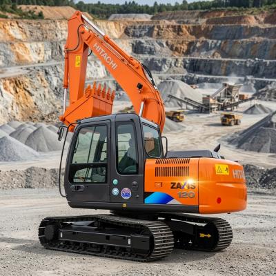 China Road Construction Used Hitachi ZX120 Crawler Excavator 12 Ton with Long Reach Arm for sale