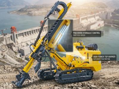 China Hydropower JK410 Crawler Mounted Pneumatic Tophammer Drill Rig Multi-Angle Anchor Hole Boring for sale