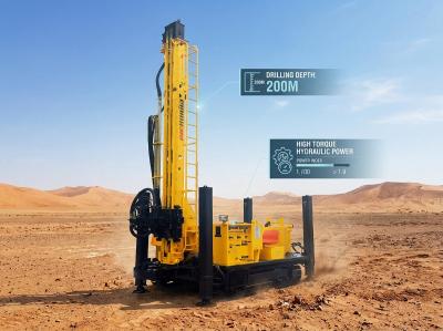 China Rotary Mud Circulation Crawler Well Drilling Rig 400m Depth 20T Lifting Force JKS400B for sale