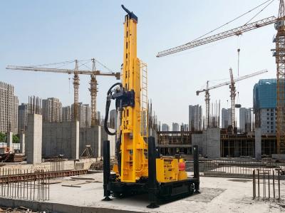 China Auto-Leveling Telescoping Mast Well Drilling Rig 400m 9500N.m Torque 12.5T JKS400SH for sale