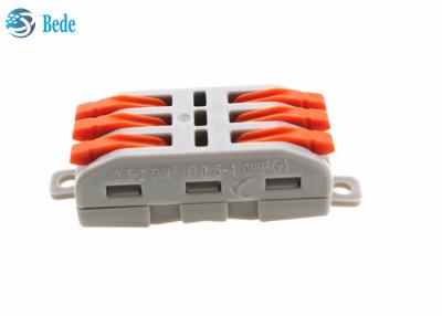 China 2 Pins 3 Pins Screw Free Quick Connect Terminal Pull Rod Connector Welding Free Push Type for sale