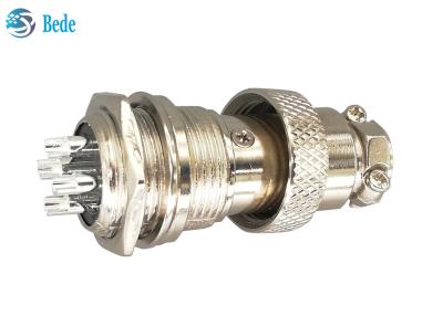 China RoHSluchtvaart Rechte Gx16 4 de Zilveren Geplateerde Stop van Pin Connector Male And Female Te koop