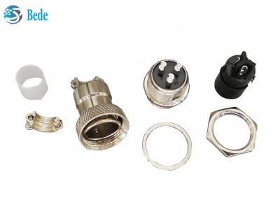 China Equipos circulares de Gx16 3 Pin Connector Plug And Socket 16M M Front Mounting en venta