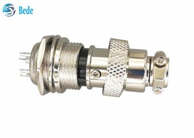 China Equipos circulares de Gx16 3 Pin Connector Plug And Socket 16M M Front Mounting en venta