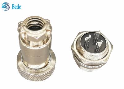 China Equipos circulares de Gx16 3 Pin Connector Plug And Socket 16M M Front Mounting en venta