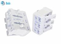 China 3 Pole Push Wire Connector Quick Terminal Block Suitable For Joining Solid Or Stranded Wires No Tools Needed for sale