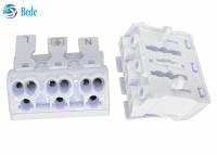 China 3 Pole Push Wire Connector Quick Terminal Block Suitable For Joining Solid Or Stranded Wires No Tools Needed for sale