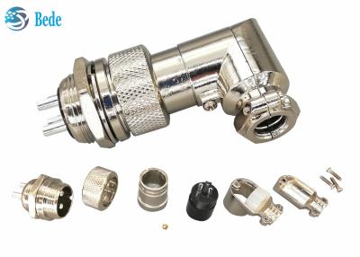 China Panel Mounting Connectors Sets Gx20 Connector Elbow 90 Degrees Right Angle for sale