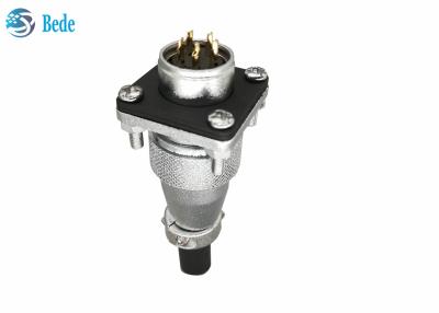 Cina 9 10 12 14 connettori circolari di Pin 400V 5A WS20 con la copertura antipolvere quadrata e del flangia in vendita