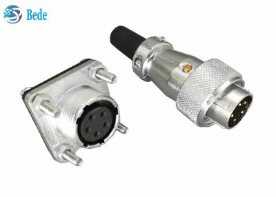 中国 正方形のフランジおよびカバーが付いている9つの10の12の14のPin 400V 5A WS20の円コネクター 販売のため