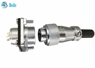 Cina 9 10 12 14 connettori circolari di Pin 400V 5A WS20 con la copertura antipolvere quadrata e del flangia in vendita