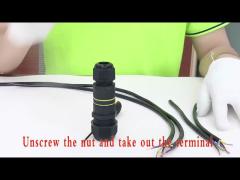 BEDE Outdoor IP68 5 Pin Waterproof Connector Output 2~4 Wires