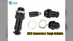 GX12 Aviation Connector Male Female Kit Black