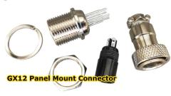GX12  GX16  GX20  GX 25 Connectors aviation plug and socket