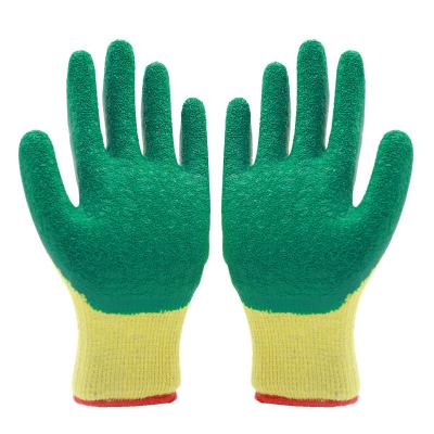 China Light Weight Non Slip Latex Coated Palm Wrinkle Gloves Latex Examination Gloves Wholesale for sale