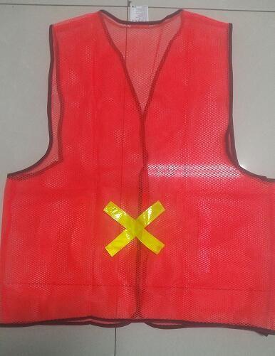 Quality Net Type Orange Mesh Safety Vest for sale