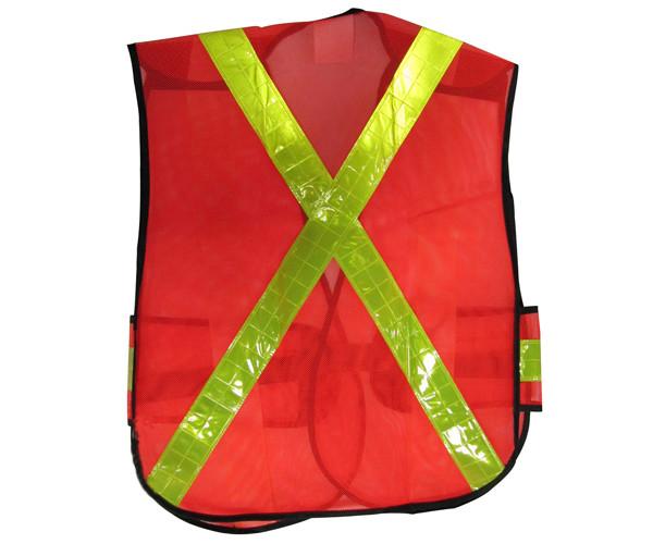 Quality Red Mesh Work Vest With Pockets 60g 80g Hi Vis Mesh Running Vest for sale