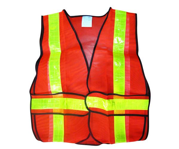 Quality Fluorescent Red Hi Viz Mesh 60 Grams Safety Orange Mesh Customized for sale