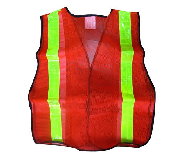 Quality Fluorescent Red Hi Viz Mesh 60 Grams Safety Orange Mesh Customized for sale