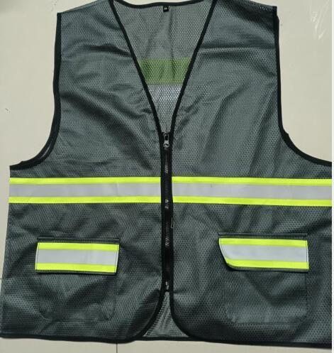 Quality Two Pocket Safety Vest Net Reflective Highway Mesh Police Vest High Visibility for sale