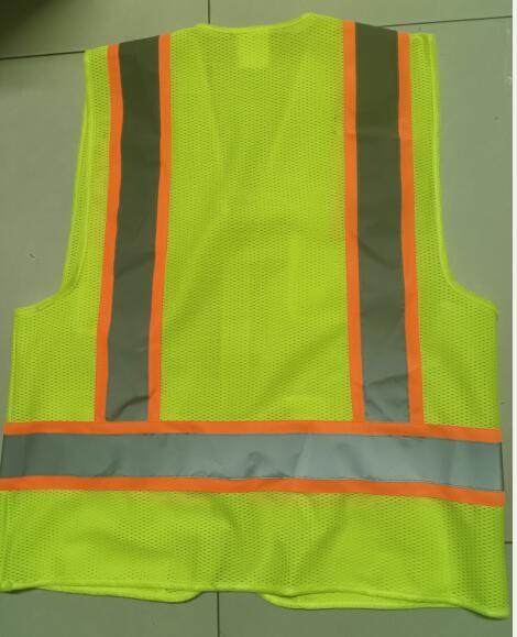 Quality High Visibility Safety Vest Net Multi Pocket Mesh Vest Breathable Workwear for sale