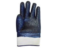 Quality Black Fully Coated Nitrile Gloves Nitrile Grip Gloves Jersey Liner for sale