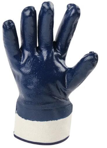 Quality Blue Chemical Resistant Nitrile Gloves Waterproof Work Gloves Oil Resistant for sale