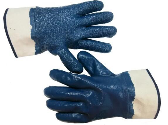 Quality Black Fully Coated Nitrile Gloves Nitrile Grip Gloves Jersey Liner for sale