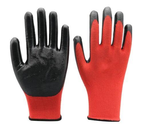 Quality Waterproof Nitrile Palm Coated Gloves Nitrile Dipped Gloves Size 8 - Size 11 for sale