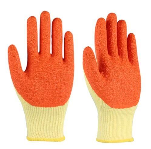 Quality 10 Gauge 5 String Poly Cotton Latex Coated Work Gloves For Agriculture for sale