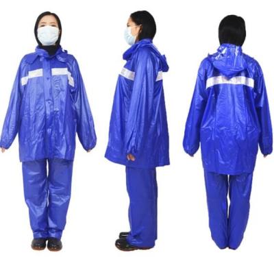 China Thickened Work Wear Rain Gear Vulcanization Rubberized Worker Raincoat for sale