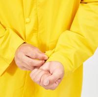 China Polyester Raincoat High Visibility Windproof Raincoat With Reflective Tape for sale
