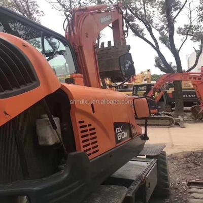 China excellent performance for Doosan 60w used wheeled excavator second hand wheeled excavator doosan DX60W for sale