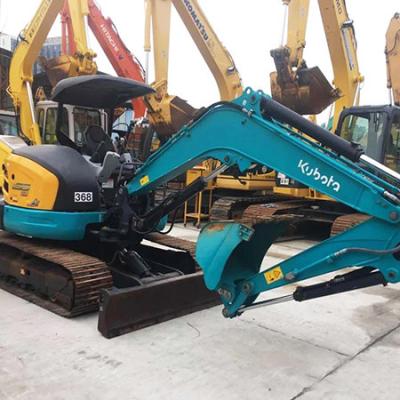 China Gebruikte mini graafmachine Kubota U55 tweedehands Kubota kleine graafmachine Japan originele Kubota U55 mini graver Te koop