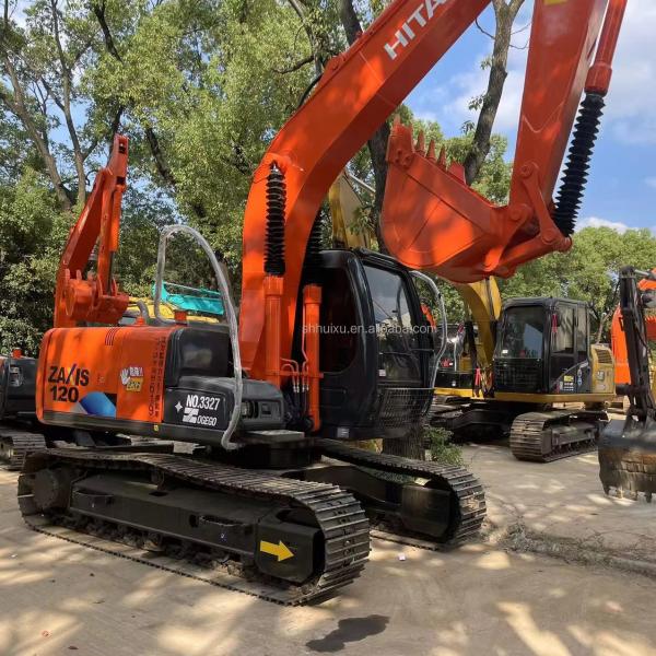Quality 12000kg Zx120 Used Hitachi Excavator Second Hand With Original Paint 0.51m3 for sale