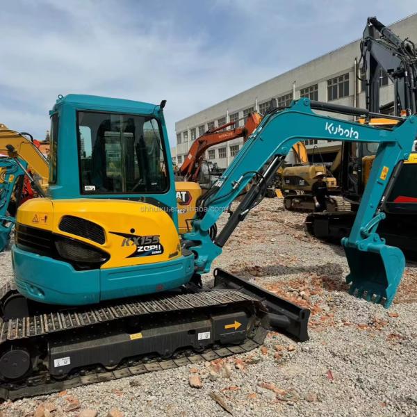 Quality 5 Ton Mini Used Excavator KUBOTA KX155 Second Hand Crawler Excavator for sale