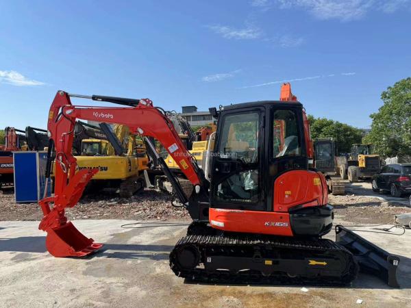 Quality Mini KUBOTA KX165 Second Hand Digger Crawler Type Moving for sale